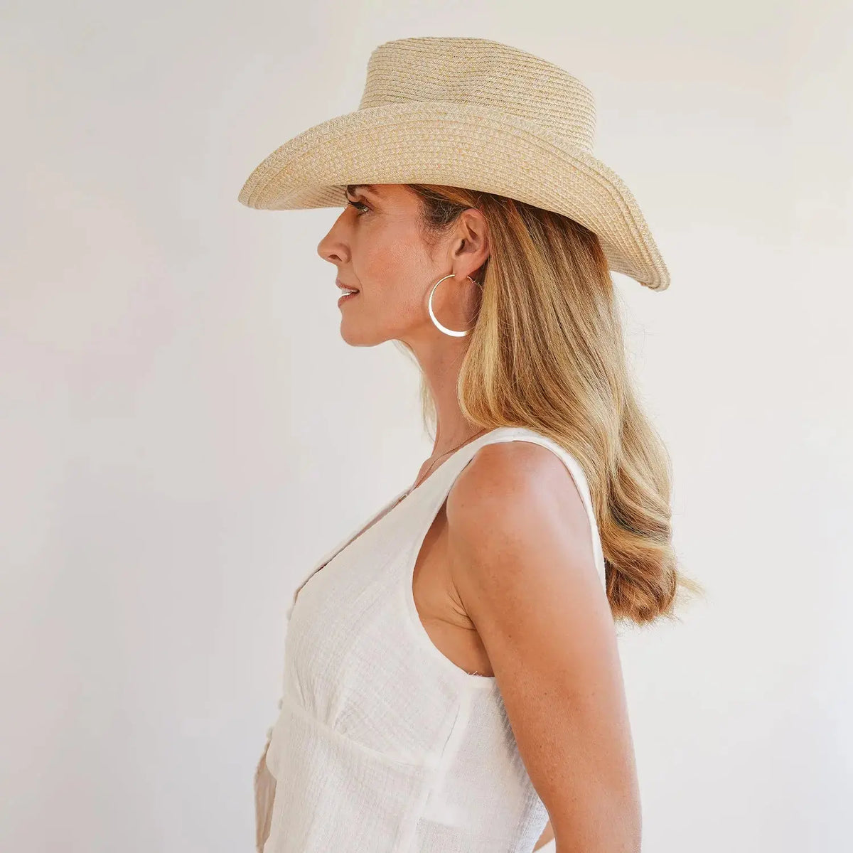 Gillaroo strandhoed | Cowboyhoed met brede rand en UV-bescherming ...